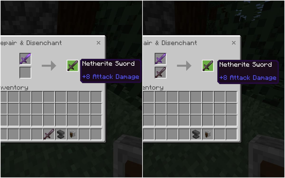 How to remove enchantments in Minecraft Bedrock 1.19 update