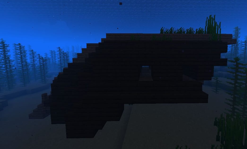 Shipwreck in Minecraft