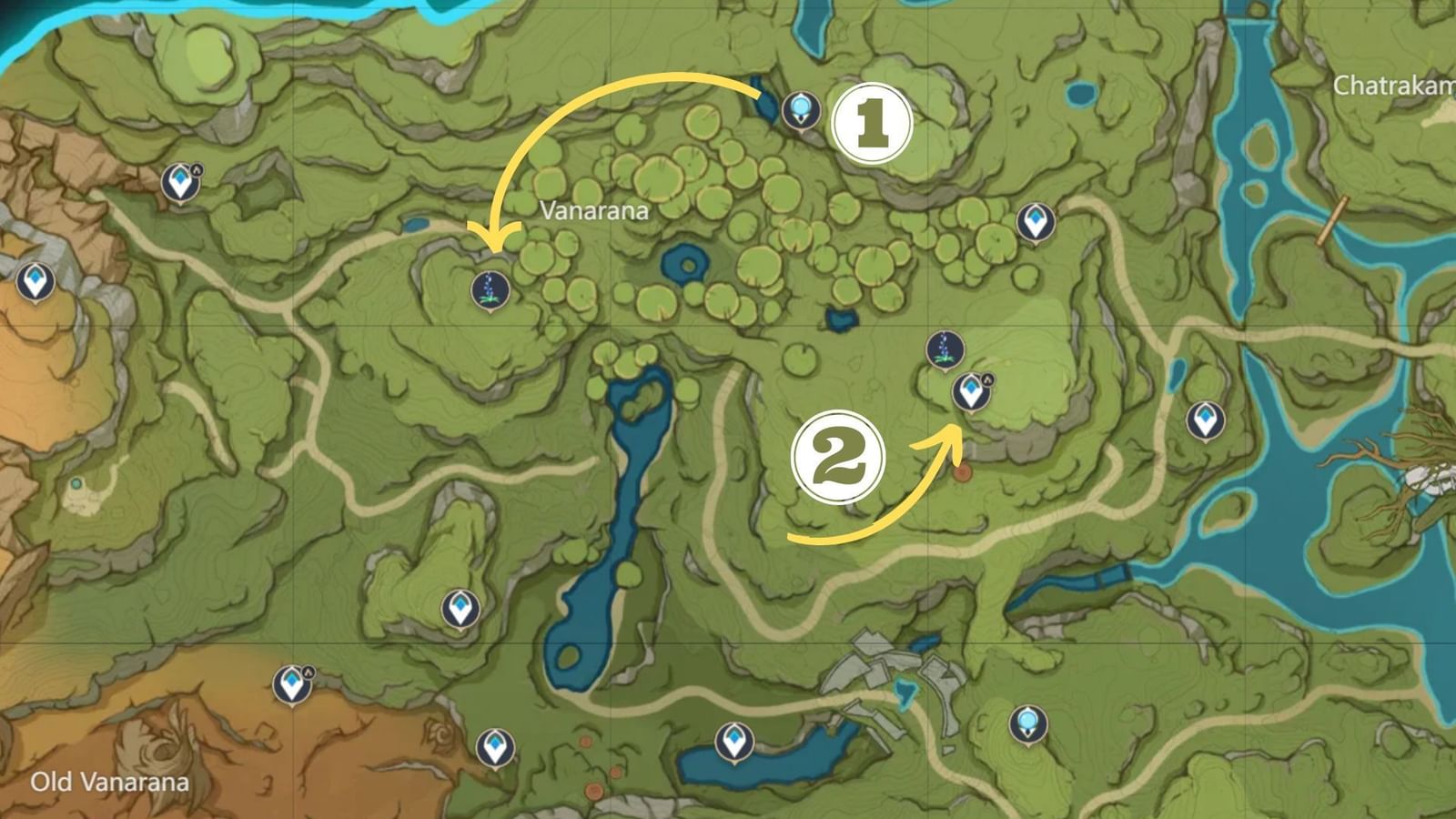 All 12 Vasmrti locations in Genshin Impact: Sumeru Sprouting Seedlings ...