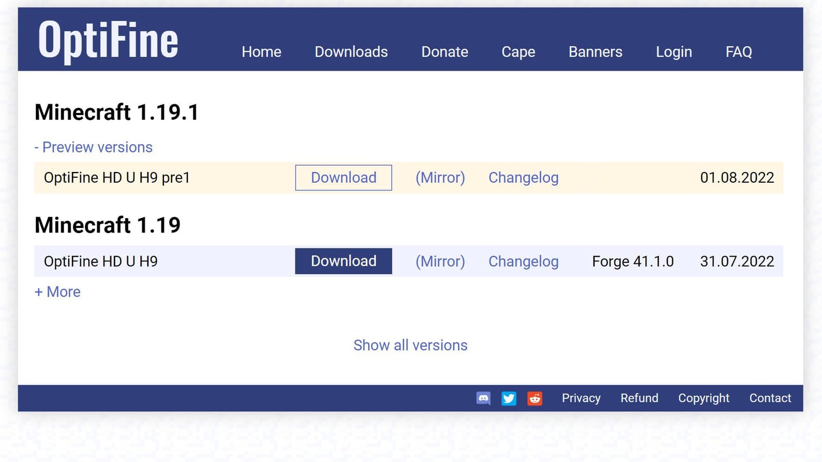 How to download OptiFine preview for Minecraft 1.19.1 update