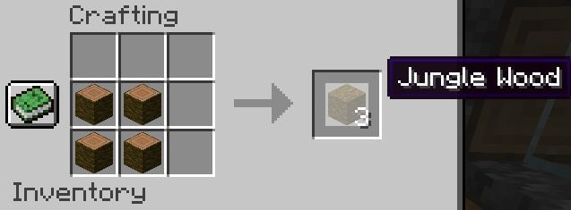 Jungle Wood in Minecraft