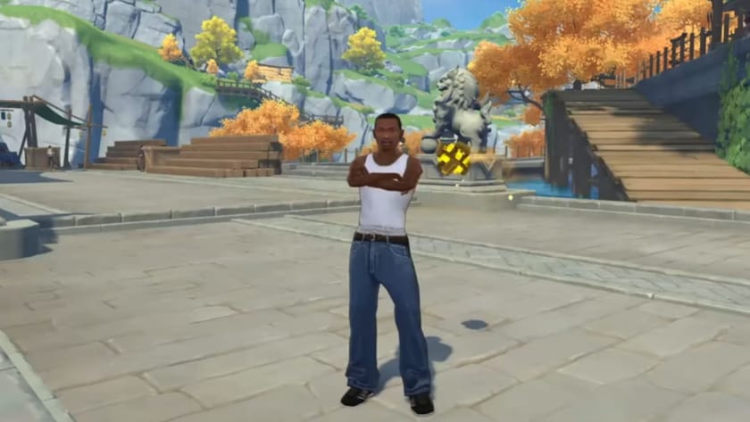 Genshin Impact mod brings CJ from GTA San Andreas as playable character