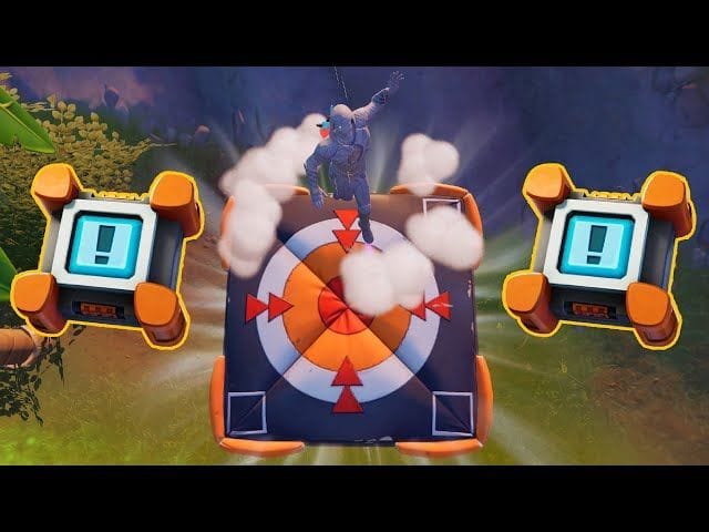 Fortnite: How to bounce on 3 separate Crash Pads without landing