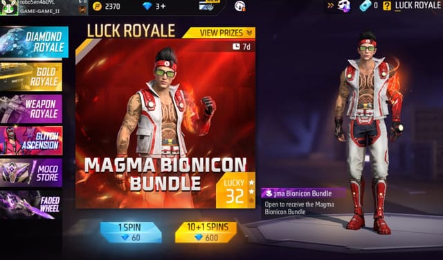 Free Fire MAX next Diamond Royale release date and leaks
