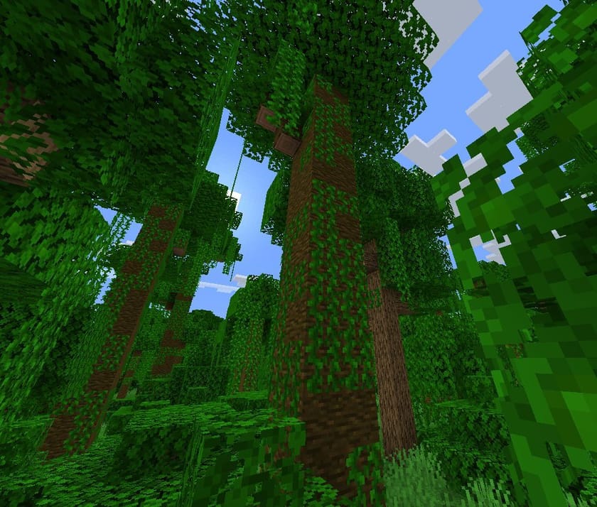Jungle Log Blocks in Minecraft