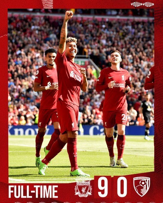 Twitter in splits as Liverpool silence doubters with astonishing 9-0 ...