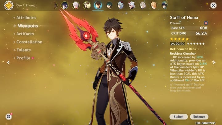 Best Zhongli build in Genshin Impact: Artifacts, weapons, and team comps