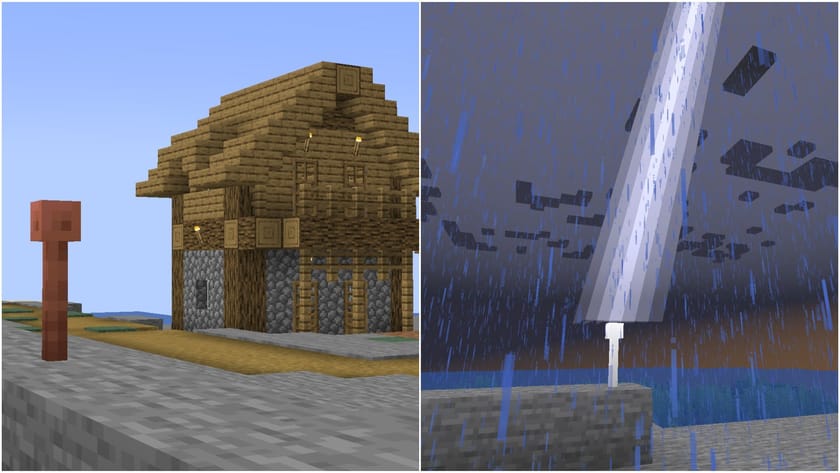 How to stop lightning from hitting your base in Minecraft