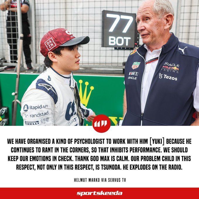 "Bloody f**king car is not a useful feedback" Red Bull's Helmut Marko explains why Yuki Tsunoda ...