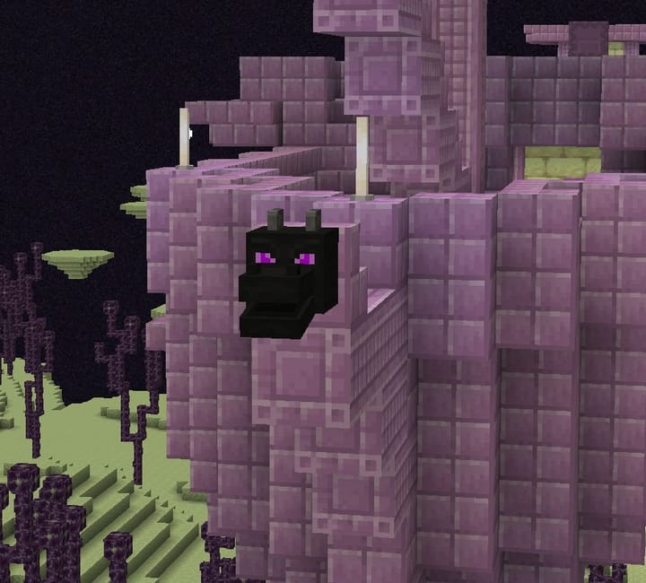 Dragon Head in Minecraft