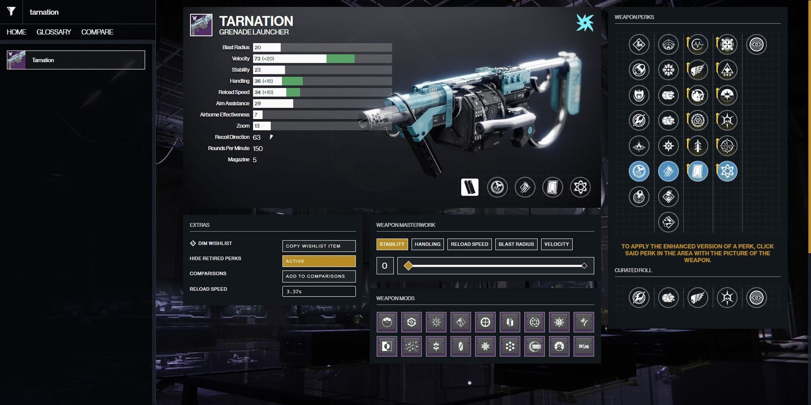 Tarnation god roll guide for Destiny 2 PvE (2022)
