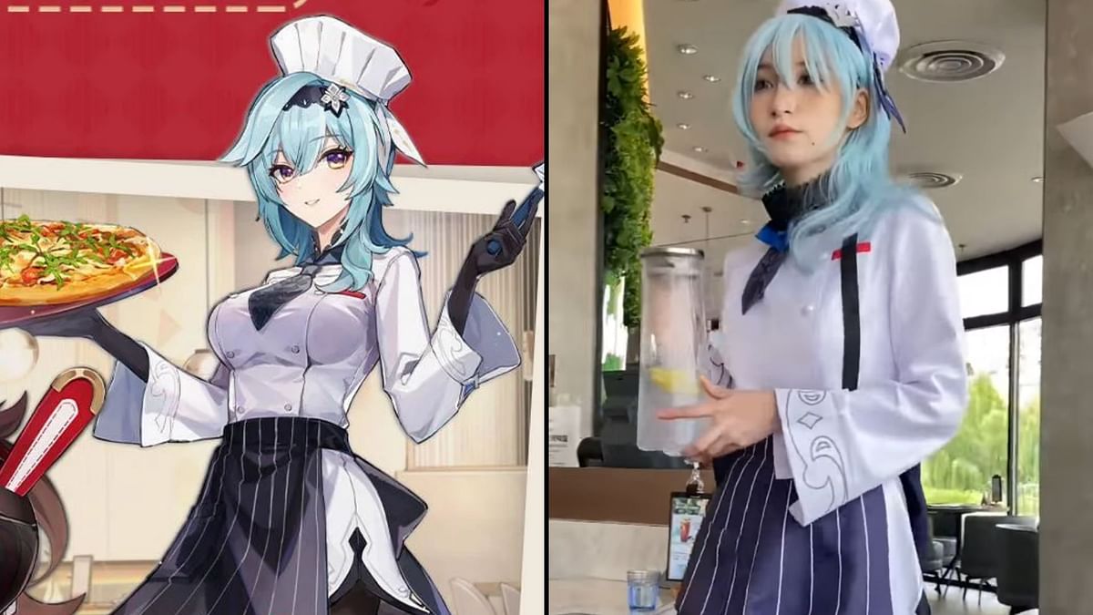 Pizza Hut Employee Cosplay As Eula In The Latest Genshin Impact Collab
