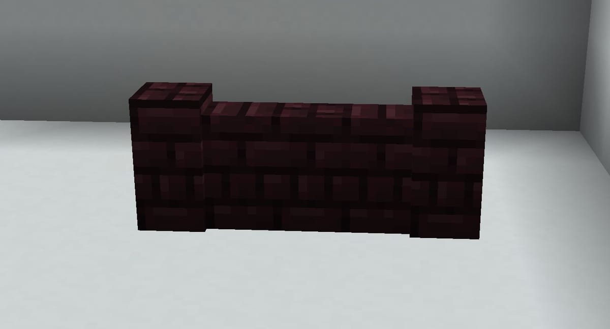 Nether Brick Wall in Minecraft