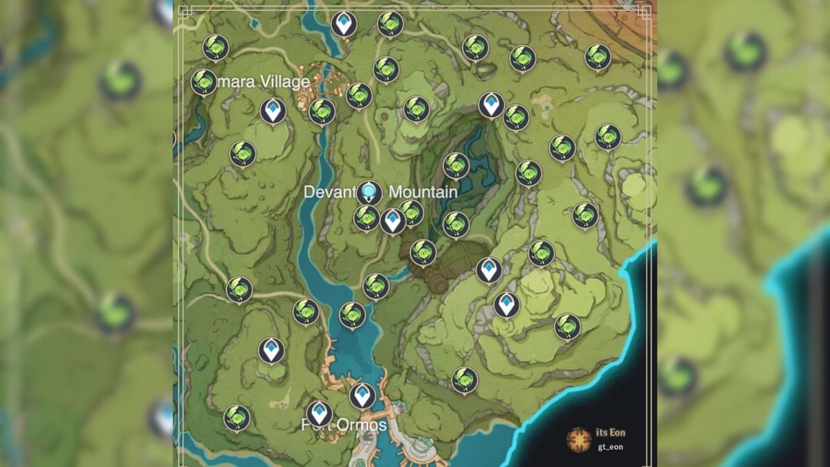 All 108 Genshin Impact Dendroculus locations in Sumeru (version 3.0)