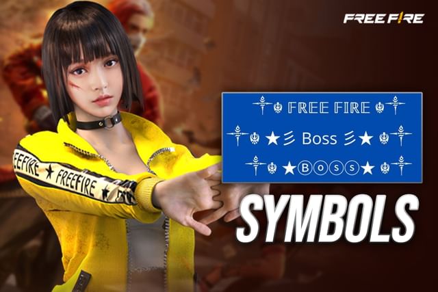 50 best Free Fire name symbols