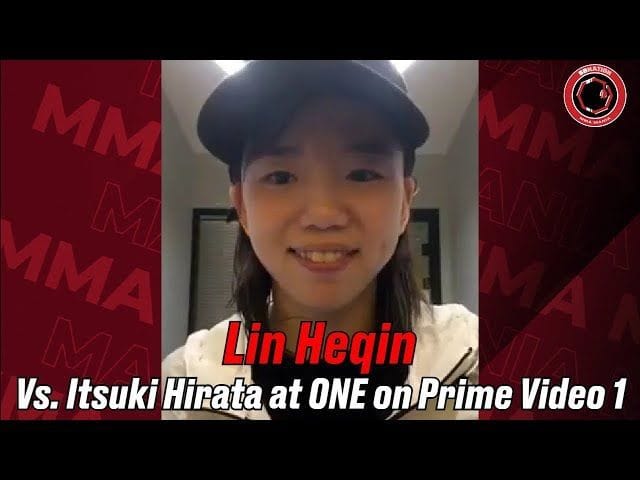 Lin Heqin isn't afraid to grapple Itsuki Hirata if needed