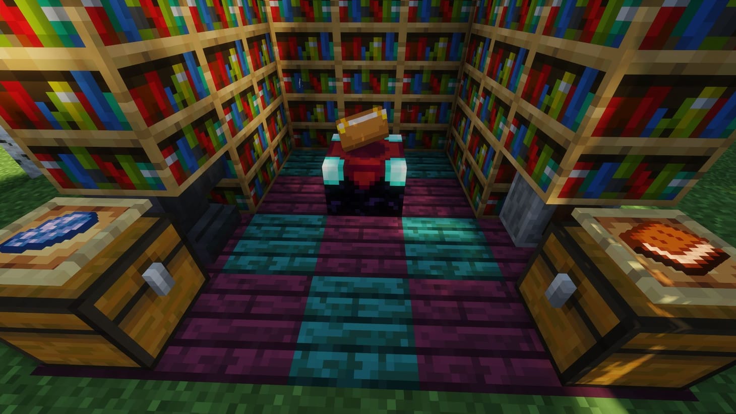 Minecraft guide for setting up an enchanting area