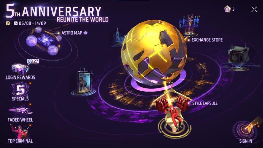 How to get free anniversary bundle in Free Fire MAX