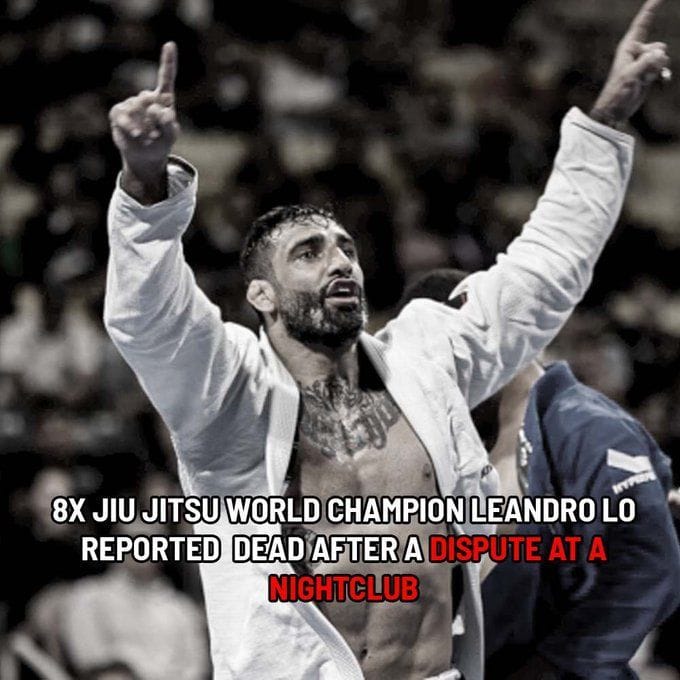 MMA community mourns BJJ legend Leandro Lo getting shot dead in Brazil