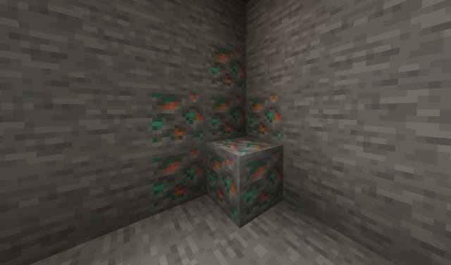 Copper Ore in Minecraft