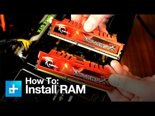 How to properly install a RAM stick