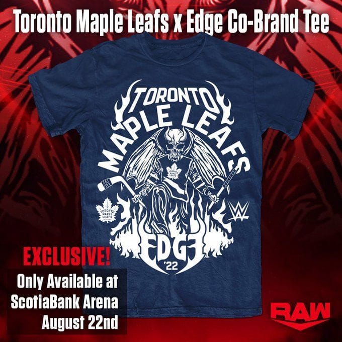 WWE Hall of Famer Edge collaborates on t-shirt with major sports team
