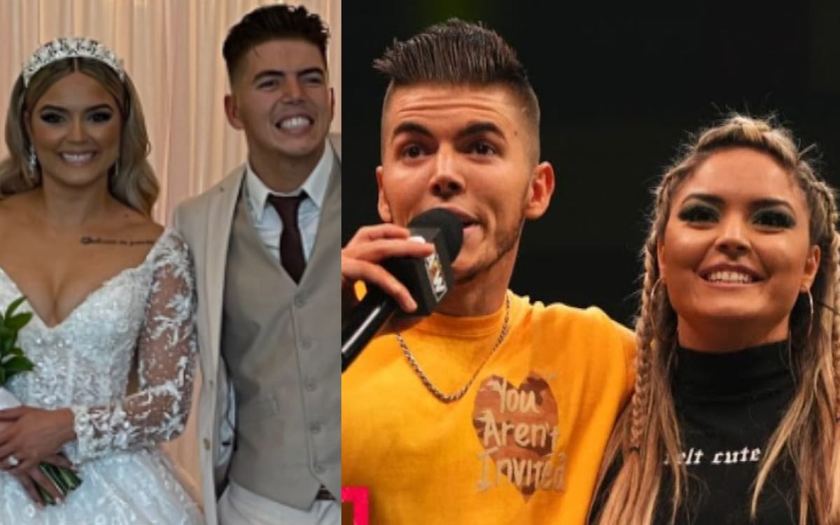 Photo: AEW's Sammy Guevara and Tay Conti officially tie the knot