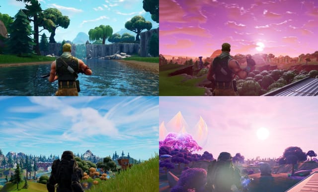 Fortnite player visits map locations 4 years apart; the difference will ...