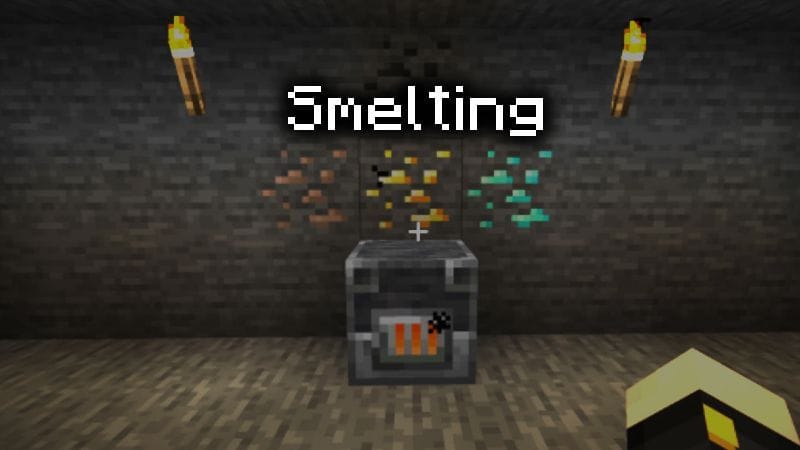 Smelting in Minecraft