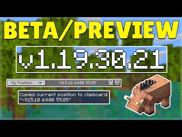 Minecraft beta 1.19.30.21 patch notes