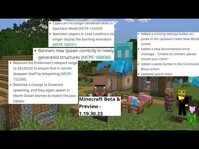 Minecraft Bedrock beta 1.19.30.23 patch notes: All you need to know