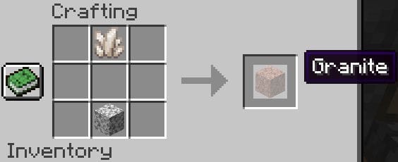 Granite Blocks in Minecraft