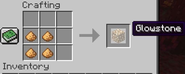 Glowstone in Minecraft