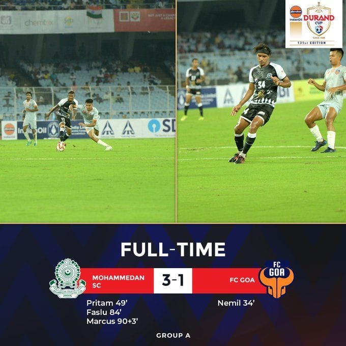 Durand Cup 2022: Mohammedan SC register emphatic comeback victory over defending champions FC Goa