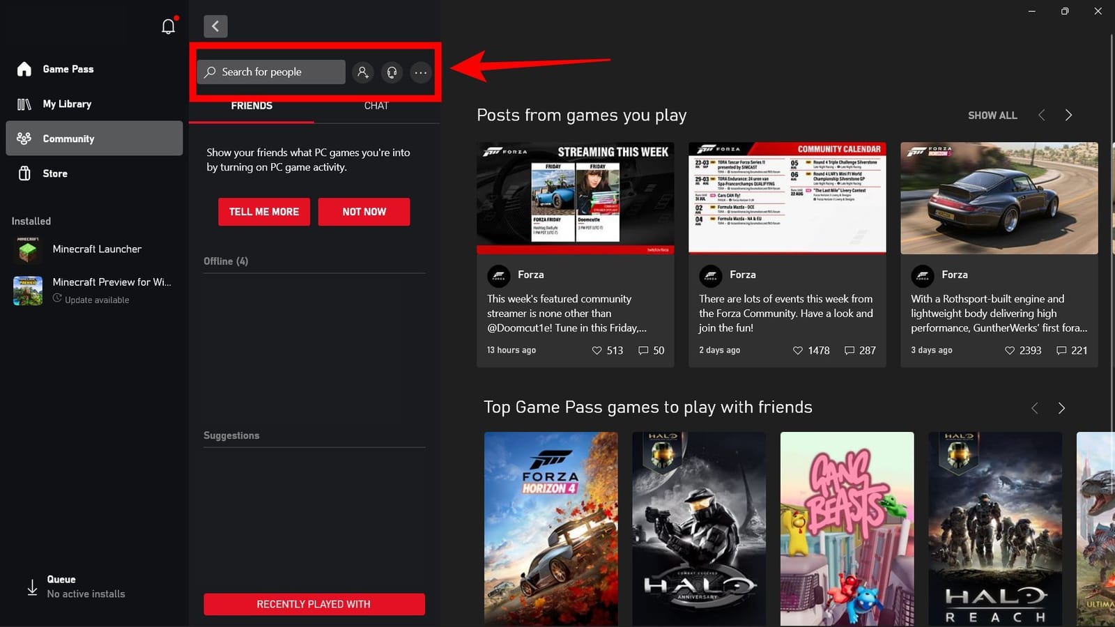 How to accept a friend request in Minecraft 1.19 update