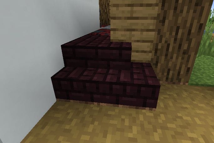 Nether Brick Stairs in Minecraft