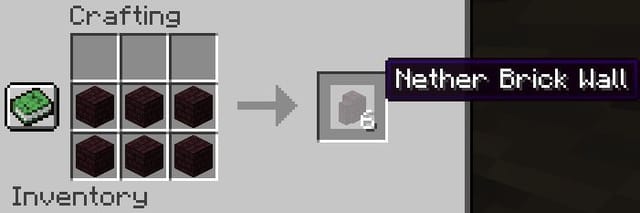 Nether Brick Wall in Minecraft