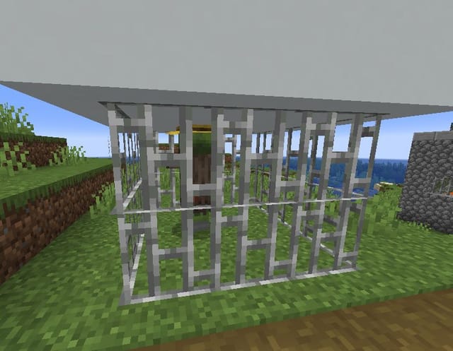 Iron bars in Minecraft