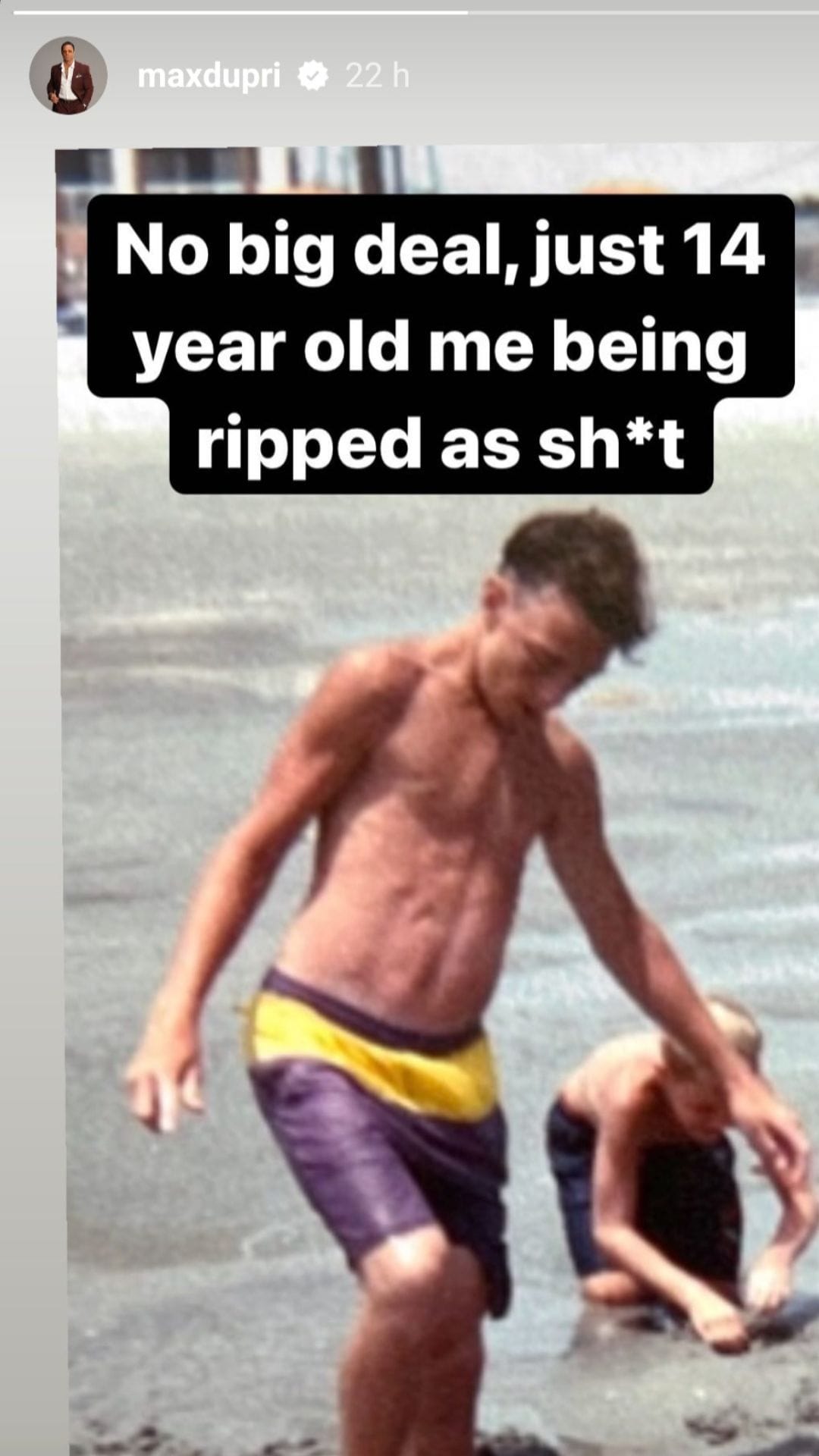 WWE's Max Dupri shows incredible physique at 14