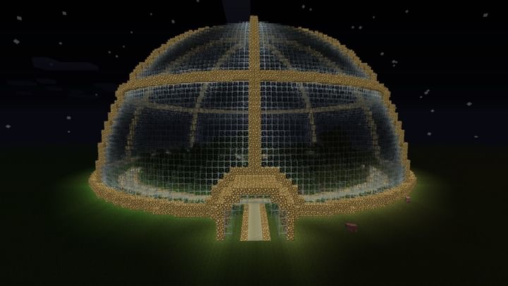 How to easily build a dome in Minecraft