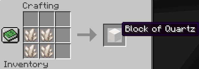 Quartz in Minecraft