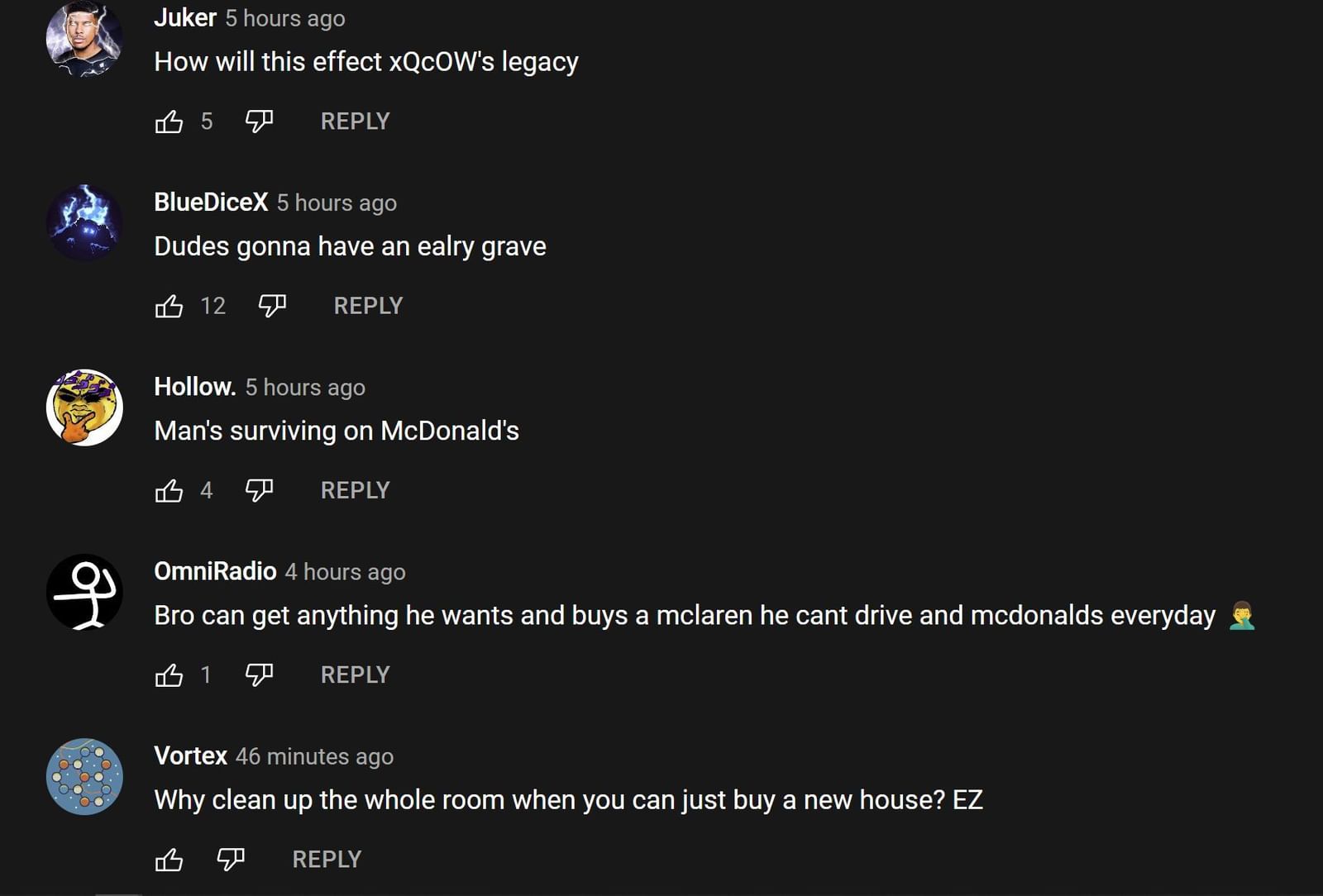 Fans react as xQc shows off his messy streaming room