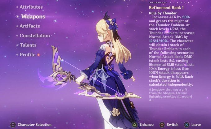 Best characters for Thundering Pulse and Summit Shaper in Genshin Impact