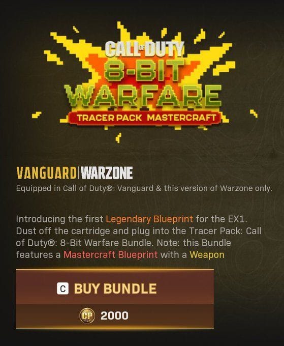Call of Duty Warzone's EX1 8-Bit Warfare Bundle: Price, availability ...
