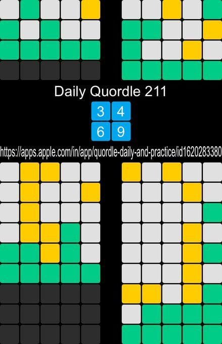 Quordle #212 hints and answers for today: Wednesday, August 24