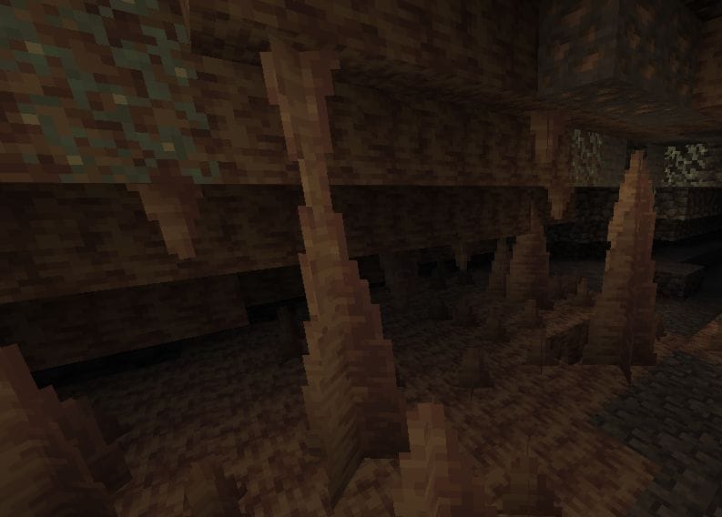 Pointed Dripstone in Mincraft