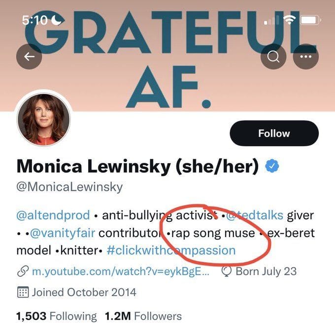 Monica Lewinsky On Twitter