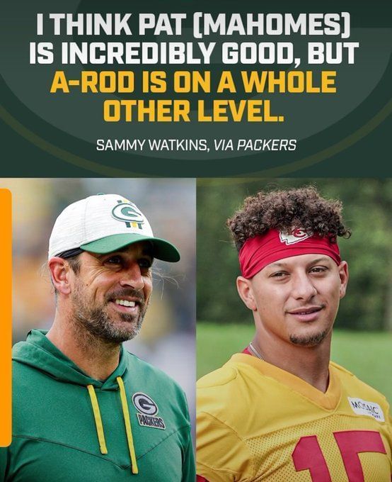 "I'm not going to compare him to Patrick Mahomes because he's not the ...