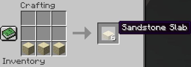 Sandstone Slab in Minecraft