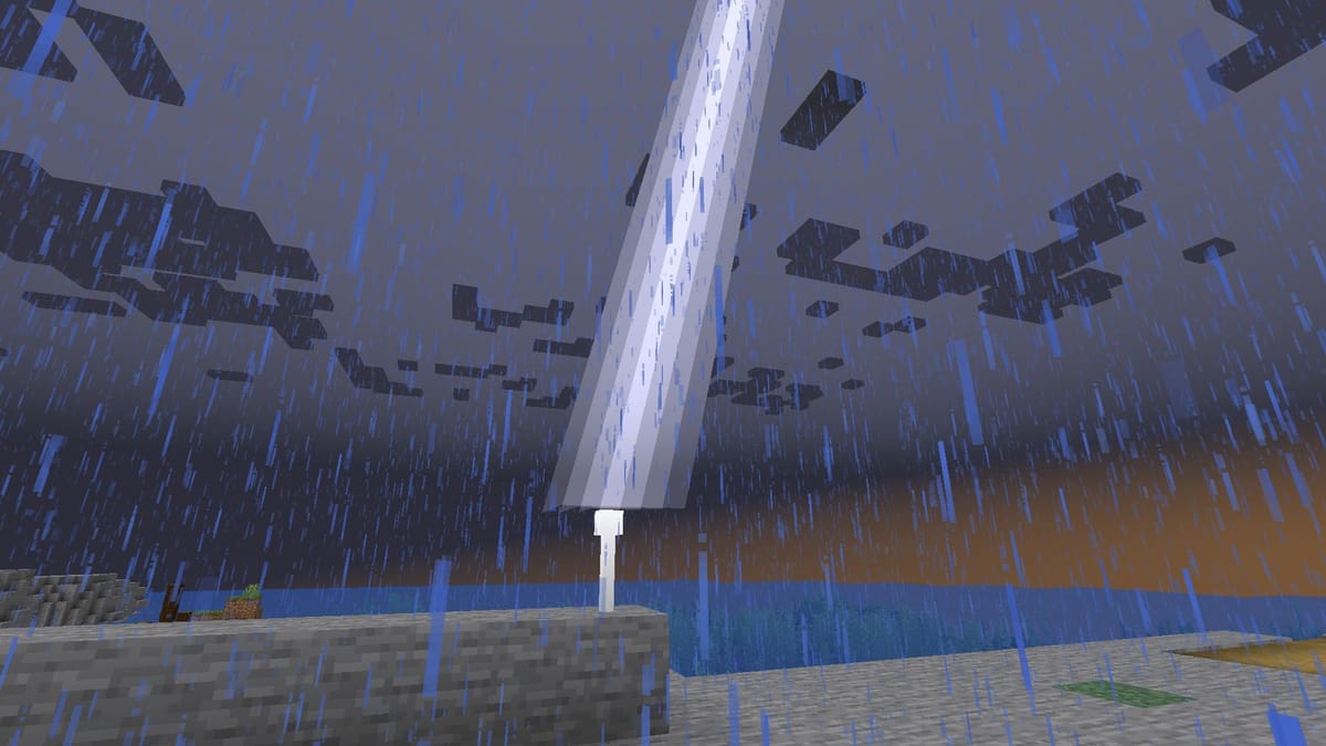 How to stop lightning from hitting your base in Minecraft
